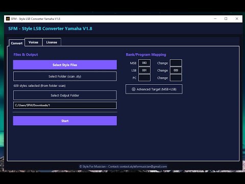 Style LSB Converter Yamaha V1.8 - chuyển bất kỳ LSB nào đến vị trí bất kỳ - YouTube