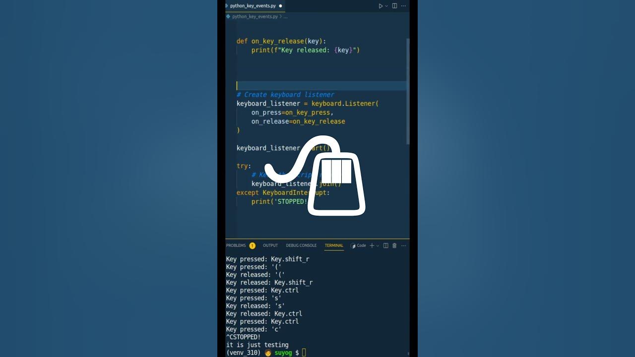 Capturing Mouse 🖱 Events By Pynput In Python Python Programming Coding Shorts Shortsvideo