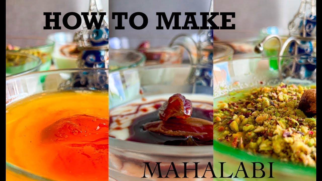 Eid dessert, Mahalabi/Panna Cotta with a twist - YouTube