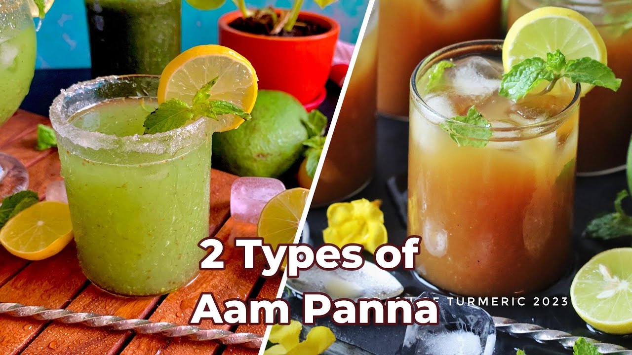 2 तरह के आम पन्ना की रेसिपी, 2 types of Aam Panna recipe,आम पन्ना की ...