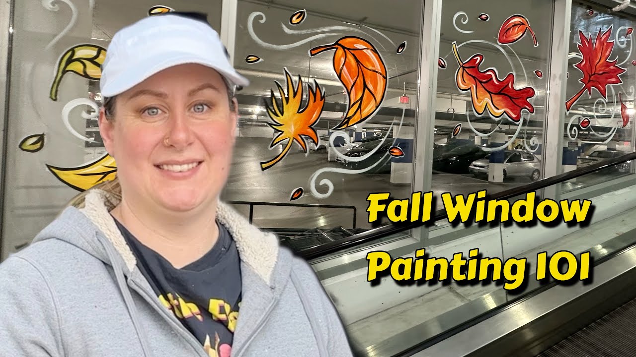 Fall Window Painting - 101 - YouTube