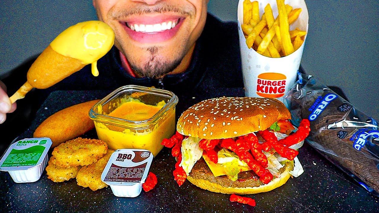 BURGER KING IMPOSSIBLE WHOPPER CHEETOS NUGGETS CORN DOG CHEESE OREO ICE ...