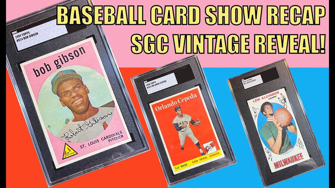 Buying Vintage Baseball Cards at a Baseball Card Show & SGC Reveal ...