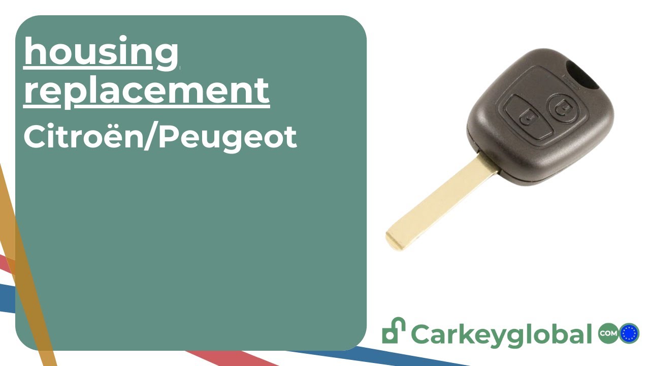 Key housing replacement - Peugeot and Citroën - YouTube