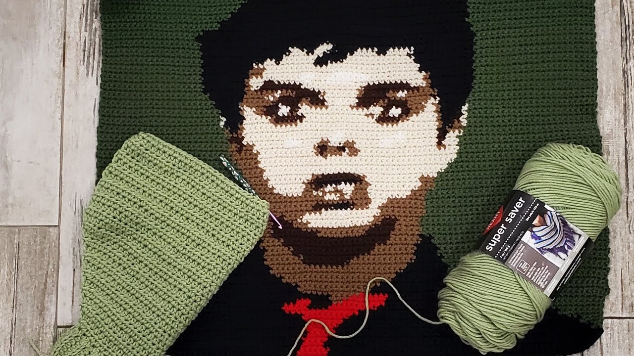 Wearable WIP Wednesday 🤗🧶 Tapestry Crochet/ Sweater - YouTube