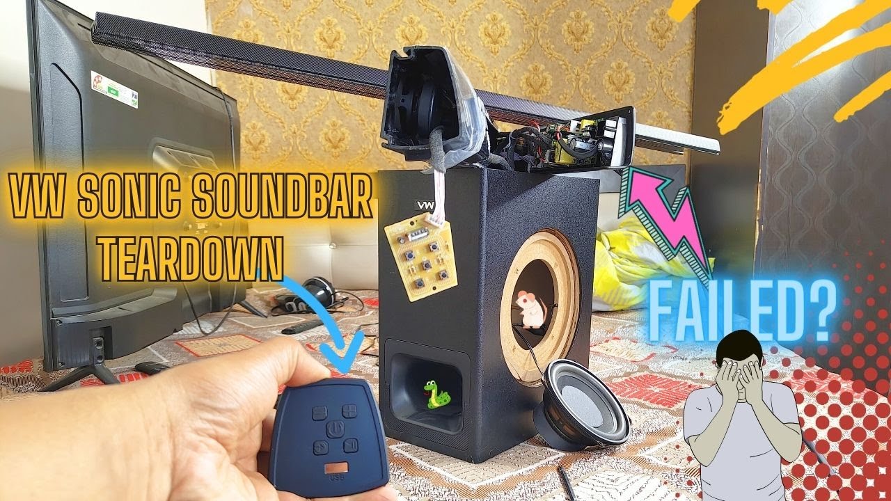 VW Sonic Bar 120W Soundbar Teardown | Soundbar 4000 #vwsoundbar # ...