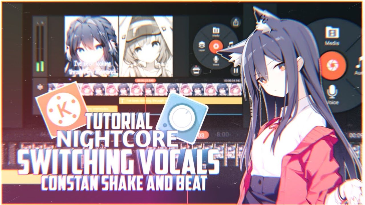 Tutorial Nightcore Switching Vocals Constant Shake And Beat | Tutorial Kinemaster - YouTube