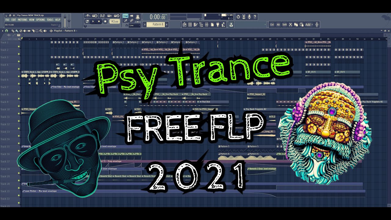 2021 Psy Trance Bassline #2 - Vini Vici, Astrix Style (Free FLP) - YouTube