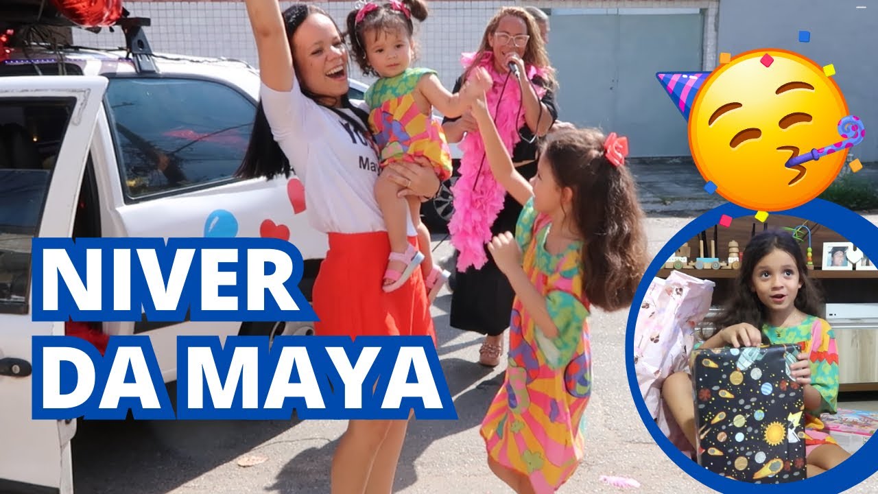 MEU ANIVERSÁRIO DE 8 ANOS - MUITAS SURPRESAS E TEVE CARRO DE SOM - MAYA ...