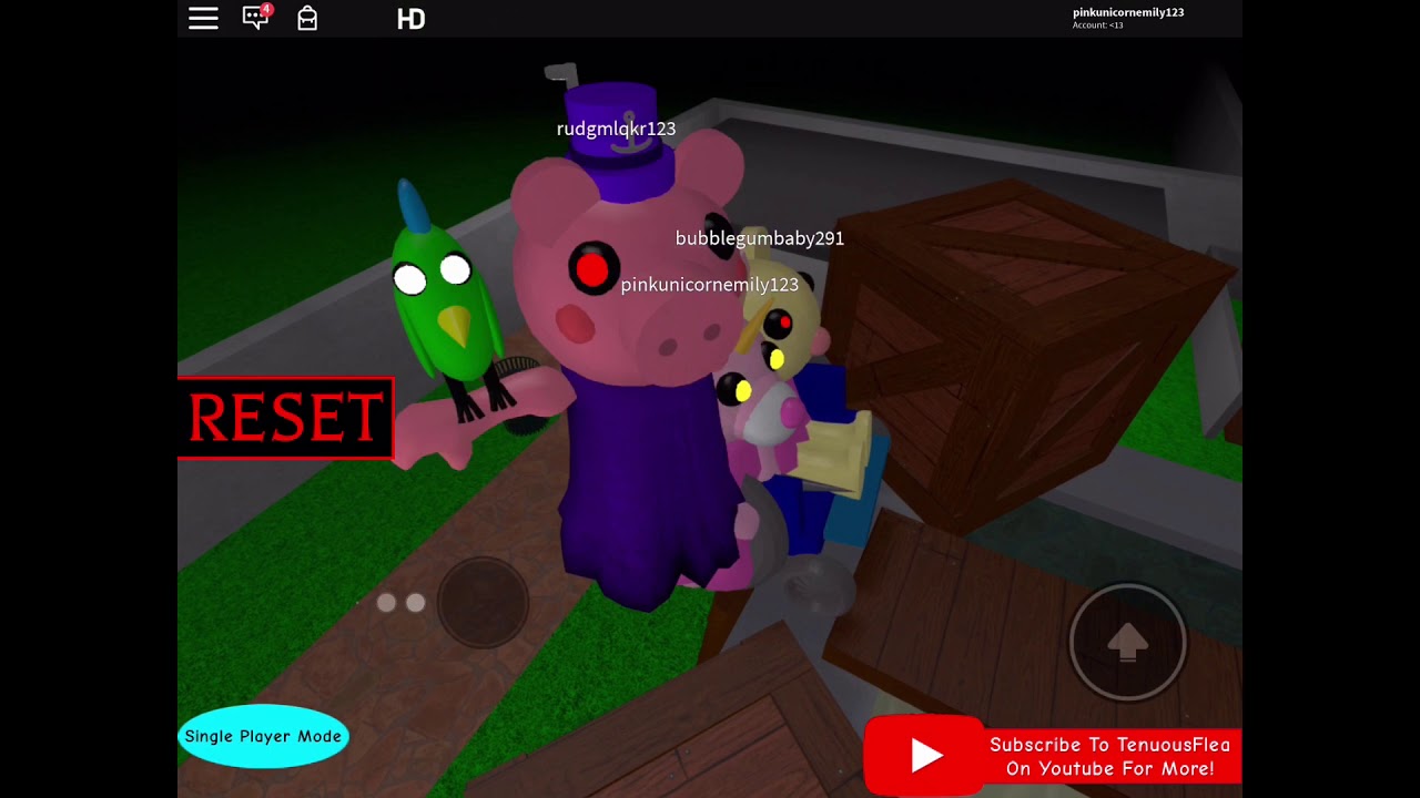 Me playing piggy-custom characters showcase - YouTube