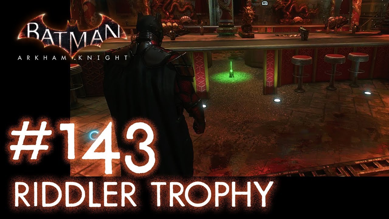 BATMAN: ARKHAM KNIGHT - Riddler Trophy #143 - Arkham Knight HQ - YouTube