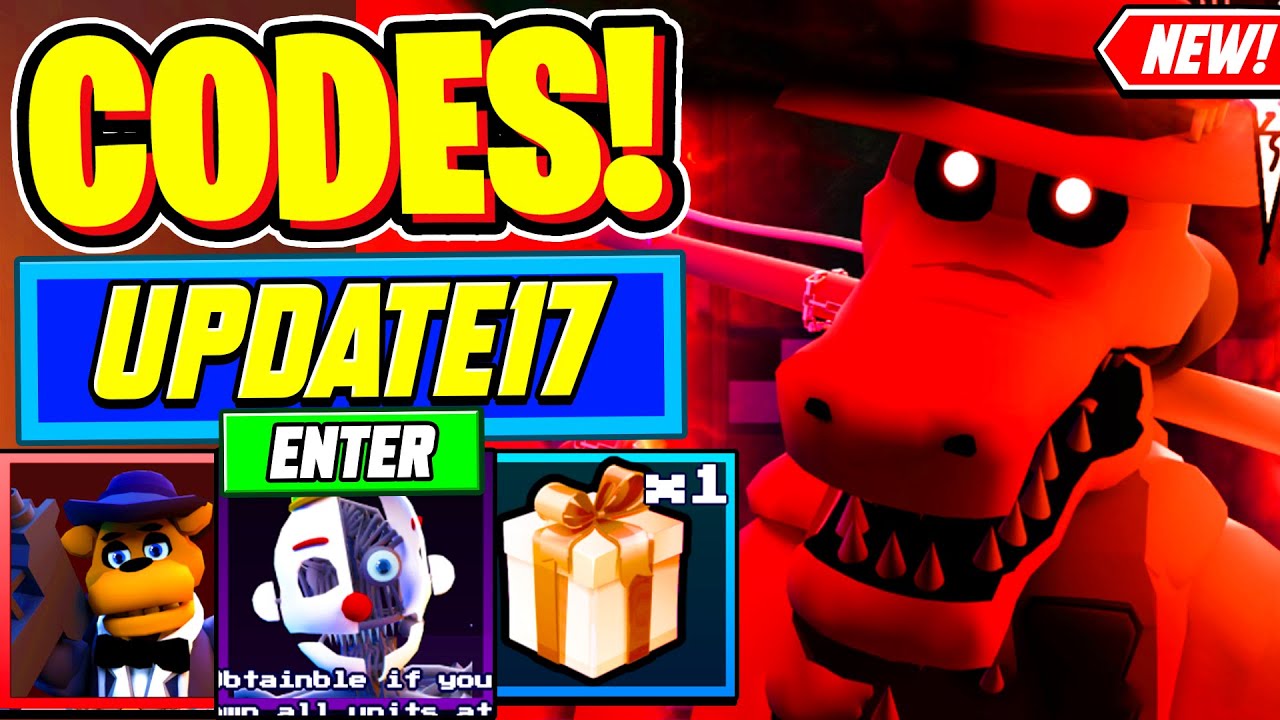 ⚠️New⚠️ ALL WORKING ENDLESS UPDATE 17 CODES For Five Nights TD - Roblox Five Nights TD Codes ...
