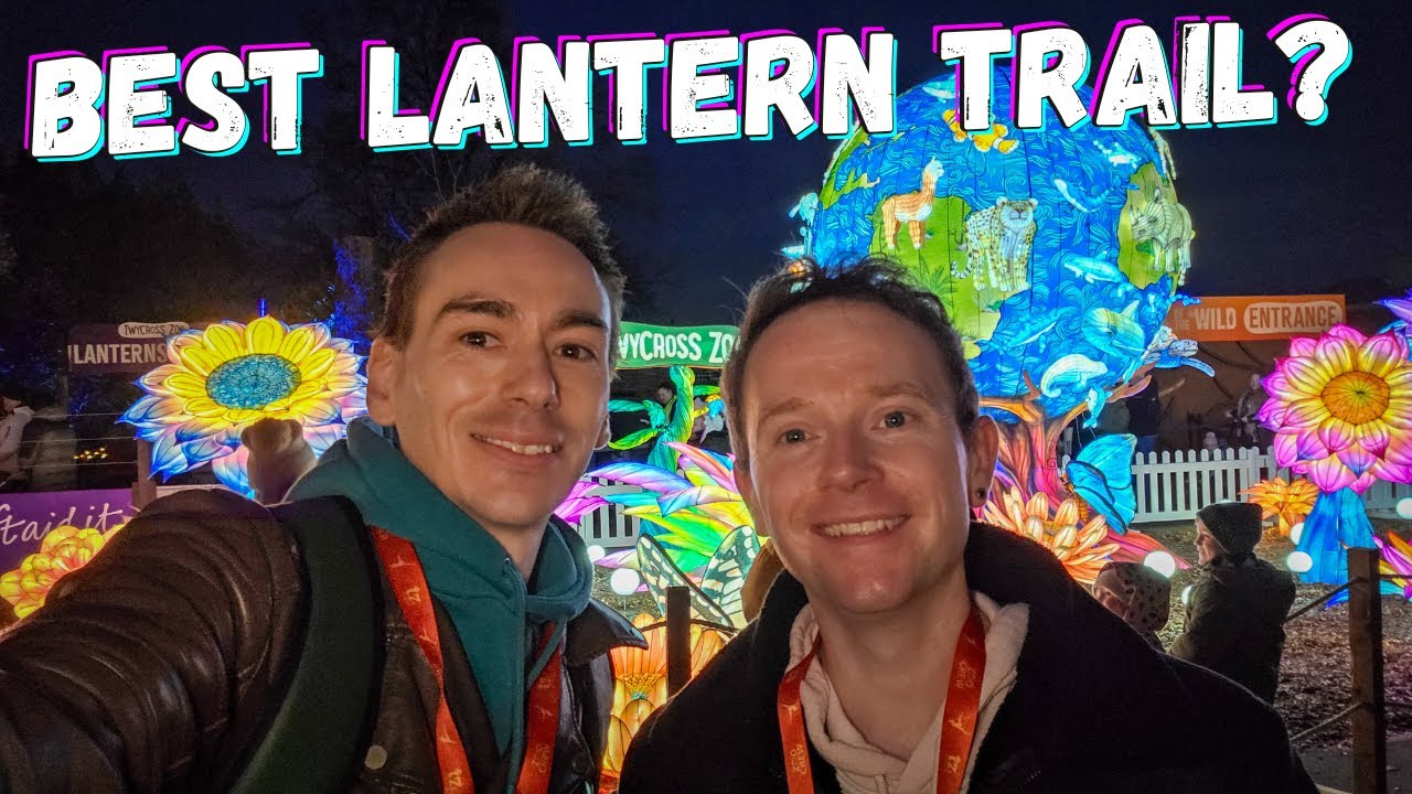 Twycross Zoo Lanterns of the Wild Light Trail - YouTube