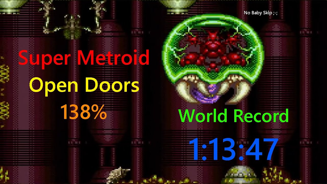 Super Metroid Open Doors 138% in 1:13:47 - YouTube