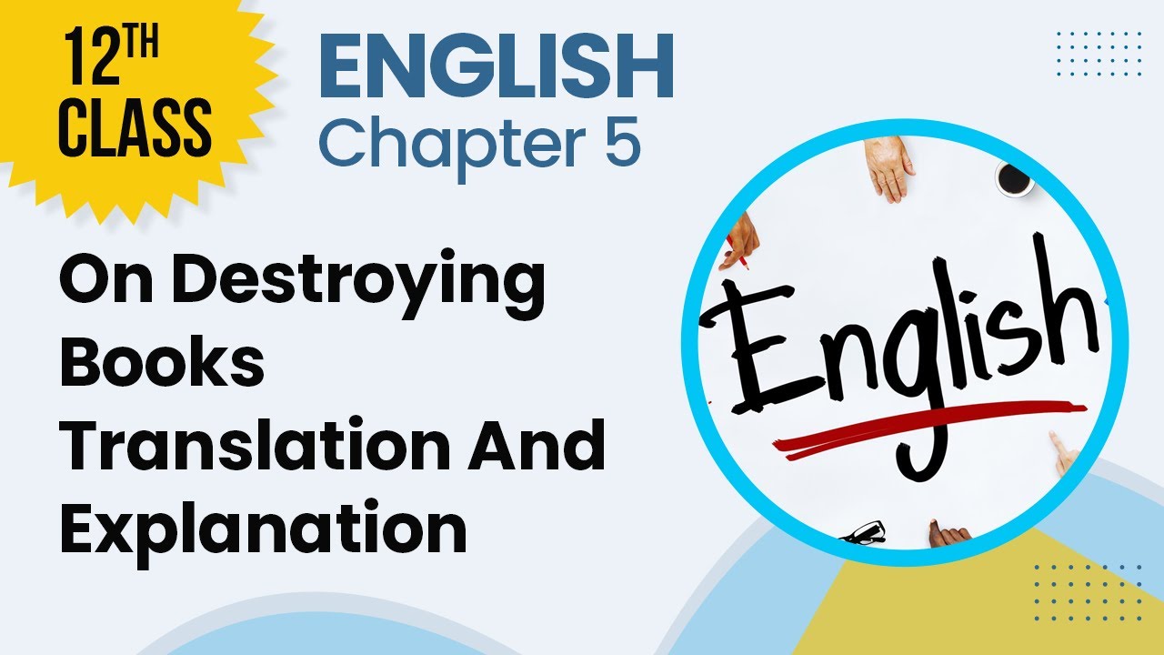 On Destroying Books - Translation and Explanation - Chapter 5 - English ...