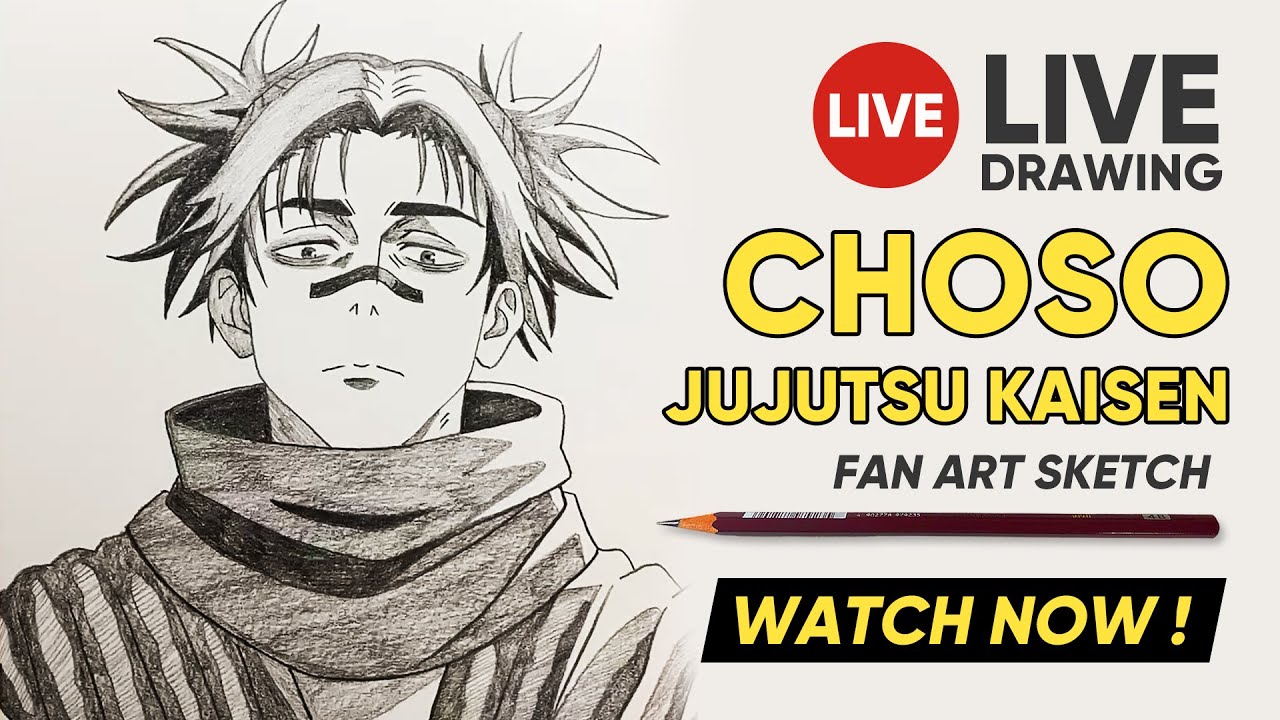 How to Draw Choso Step by Step || Jujutsu Kaisen Drawing Tutorial ...