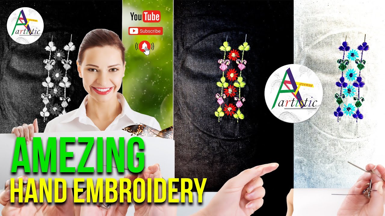 AMAZING HAND EMBROIDERY - YouTube