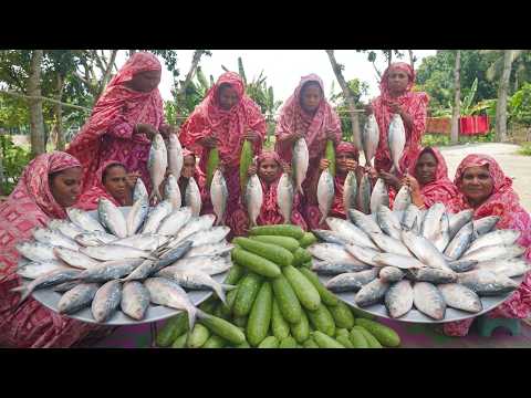 Bottle Gourd & Hilsa Fish Gravy Recipe of Village Ladies | ৪০টা লাউ, ইলিশ মাছ আর ৪০ কেজি চাল