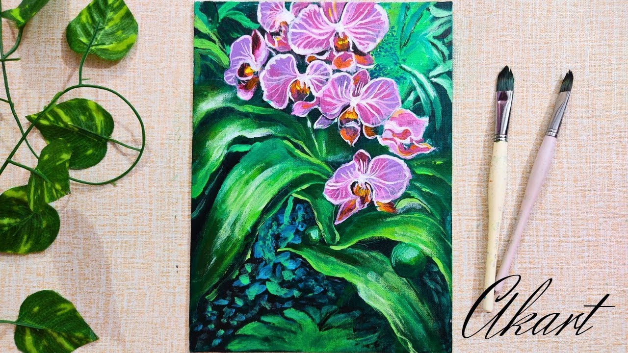 Easy painting for Beginners / Acrylic Painting For Beginners/STEP by ...