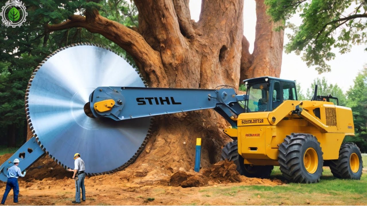 Extreme Dangerous Fastest Big Chainsaw Cutting Tree Machines | Monster ...