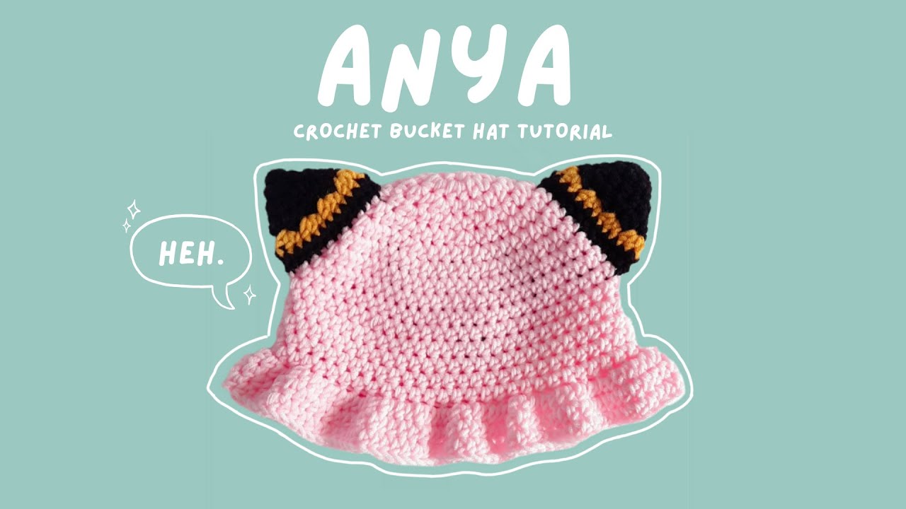 Anya Crochet Bucket Hat | 6-12 M | Left Handed - YouTube