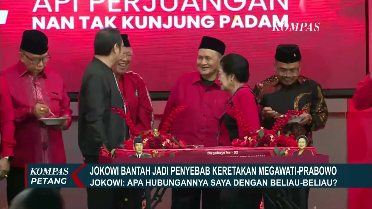 Jokowi Respons Klaim Panda PDIP Jadi Perusak Hubungan Megawati Prabowo - YouTube