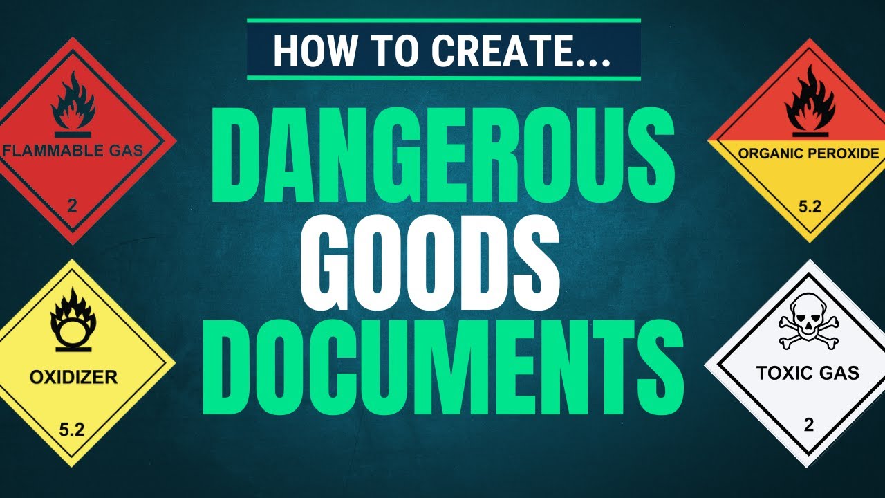 How to Create Dangerous Goods Documents - Shipping Solutions - YouTube