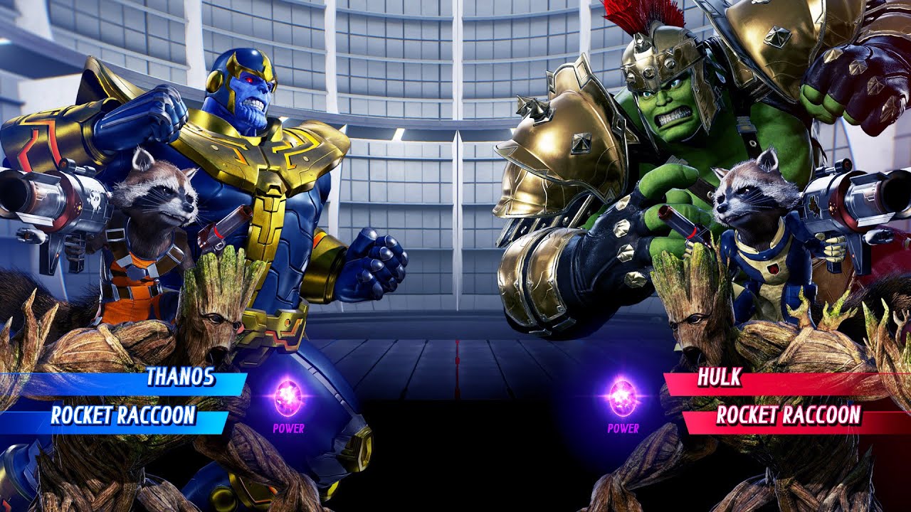 Thanos & Rocket Raccoon vs Gladiator Hulk & Rocket (Very Hard) Marvel ...