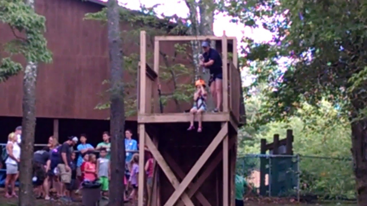 Camp zip line - YouTube