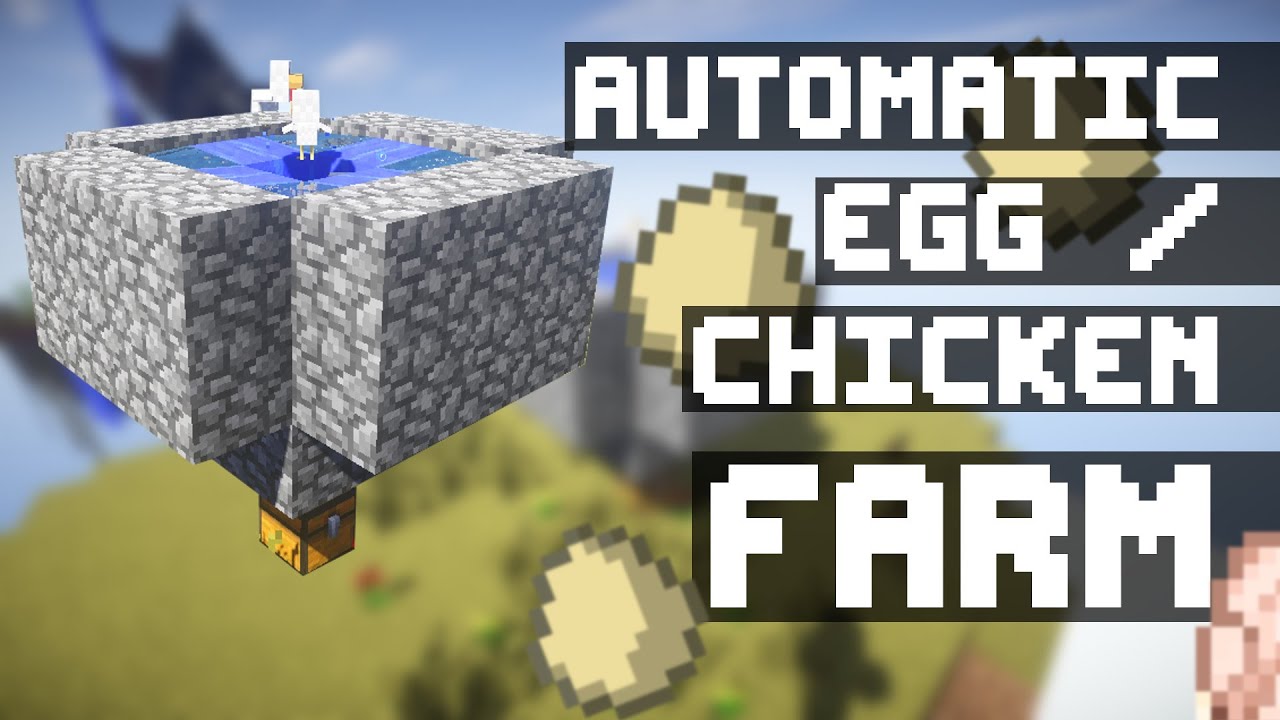 Minecraft Tutorial | Hvordan man laver en æg/kyllinge FARM - YouTube