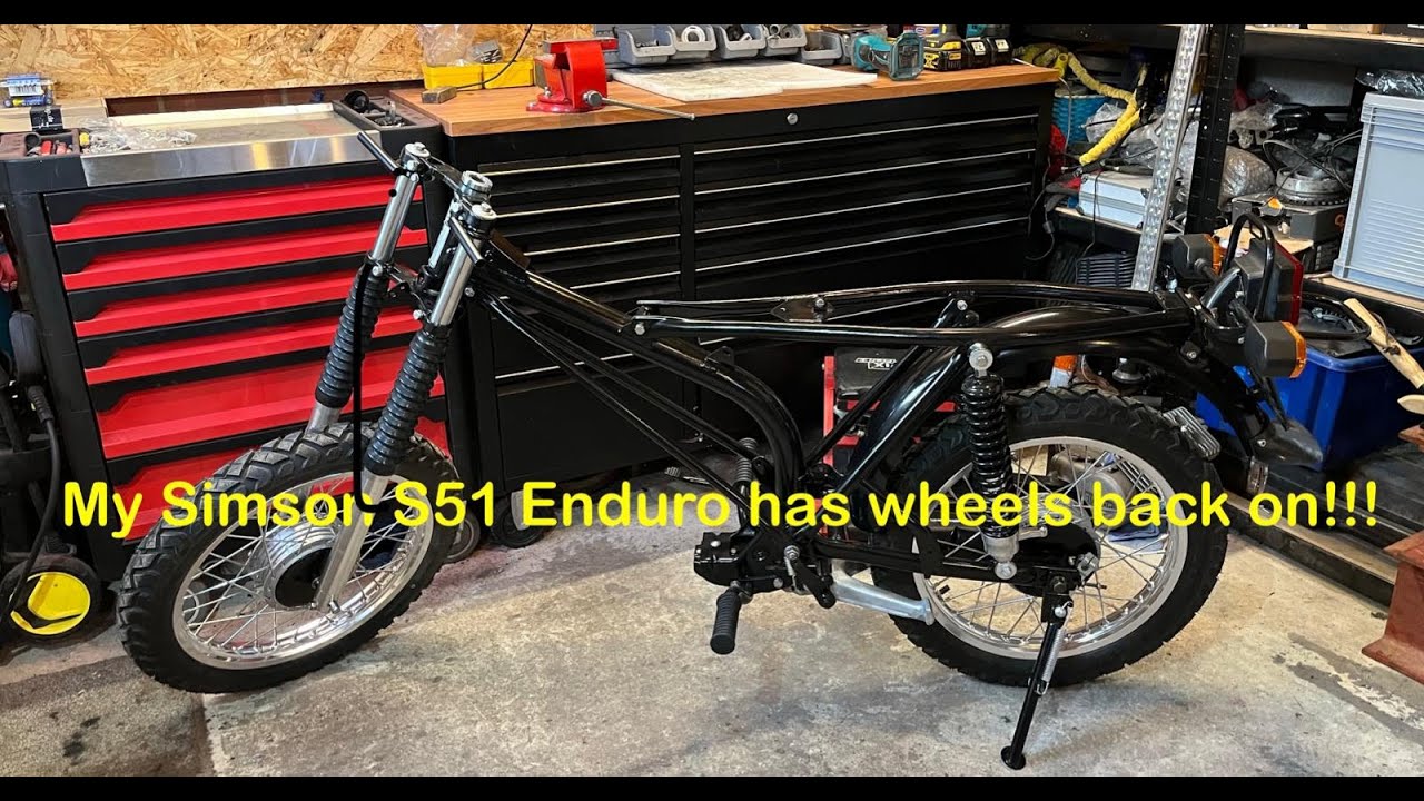 My 50cc Simson S51 Enduro Moped Restoration part 4 - YouTube