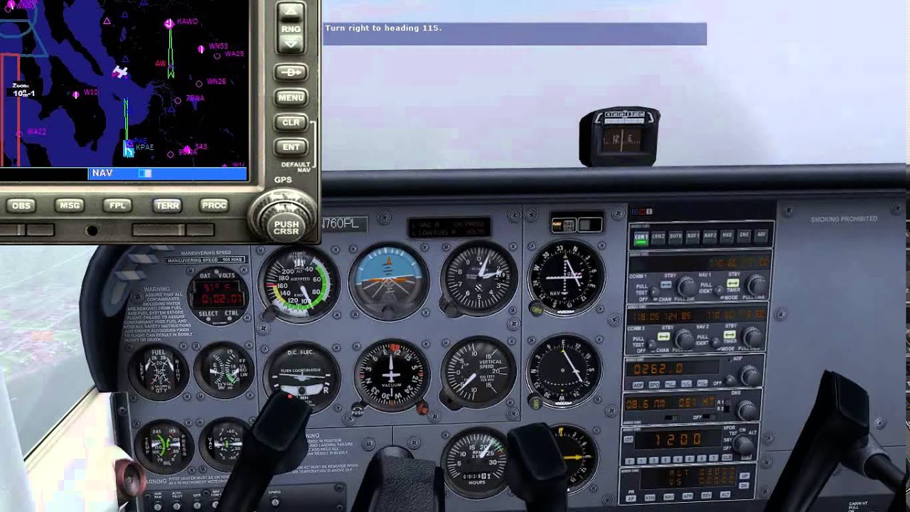 FSX LEARNING CENTER Instrument Pilot Lesson 1: The VOR Approach - YouTube