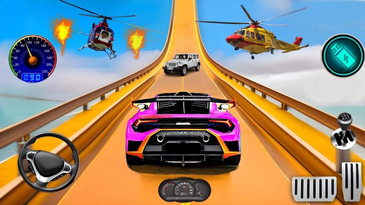 Ramp Car Racing 3D Gameplay _ android || Ramp Car Stunts Racing Video ...
