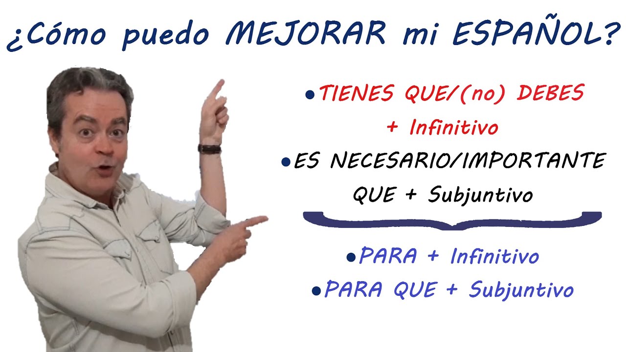 ¿Cómo puedo MEJORAR mi ESPAÑOL? ¡CONSEJOS y METAS!/ How can I IMPROVE ...