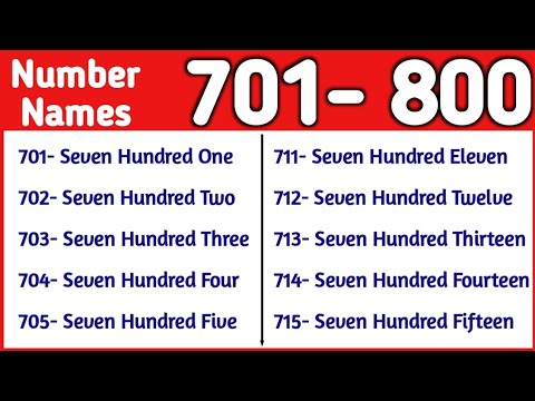 Roman Numerals 701-800 | Learn Roman Numbers 701 to 800 | Write 700-800 ...