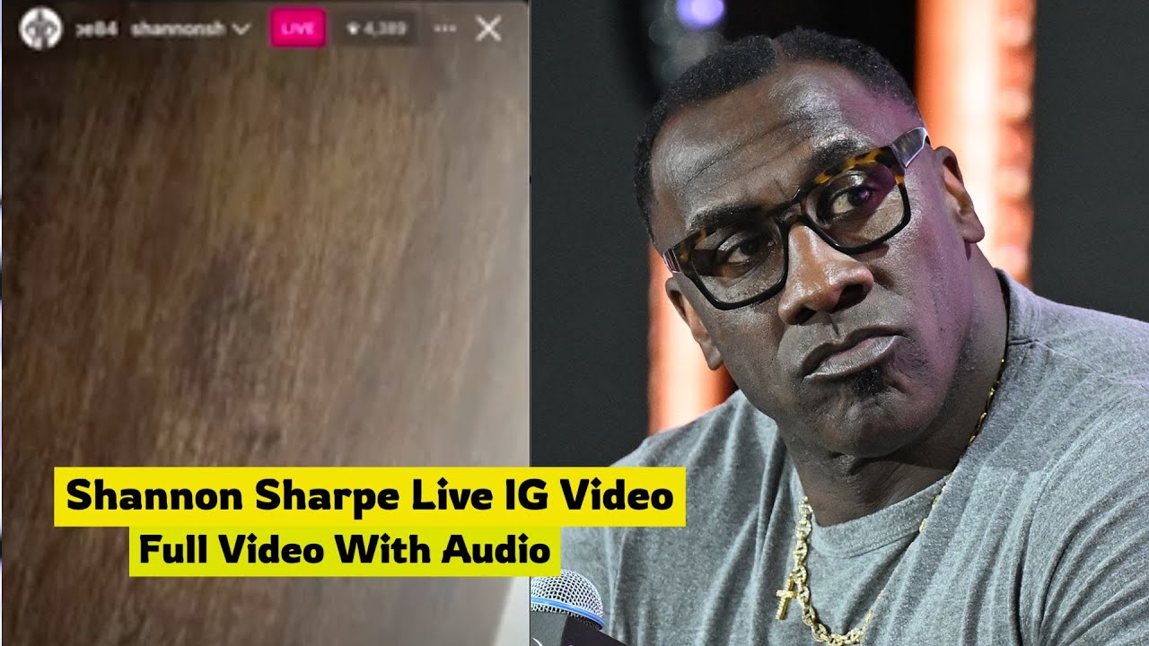 Shannon Sharpe Live Video of Instagram, Posted Live Audio of himself in ...