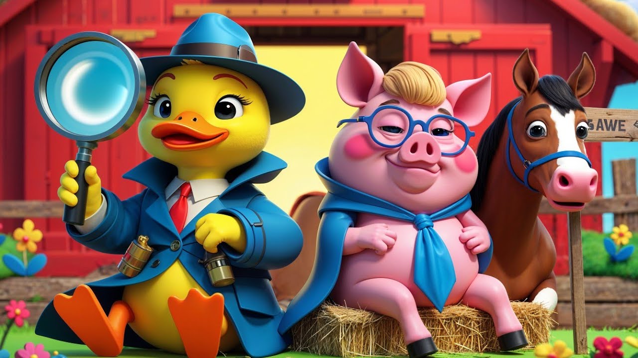 Nursery Rhymes Compilation | The Mystery of the Missing Farm Animal ...