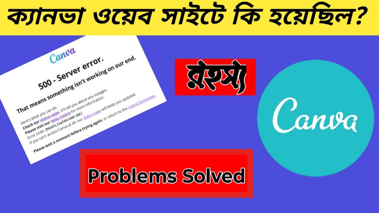 Users may encounter issues with accessing or using Canva Website Not ...