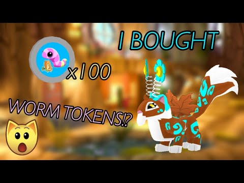 Buying 100 Worm Tokens?! *RARE* - YouTube