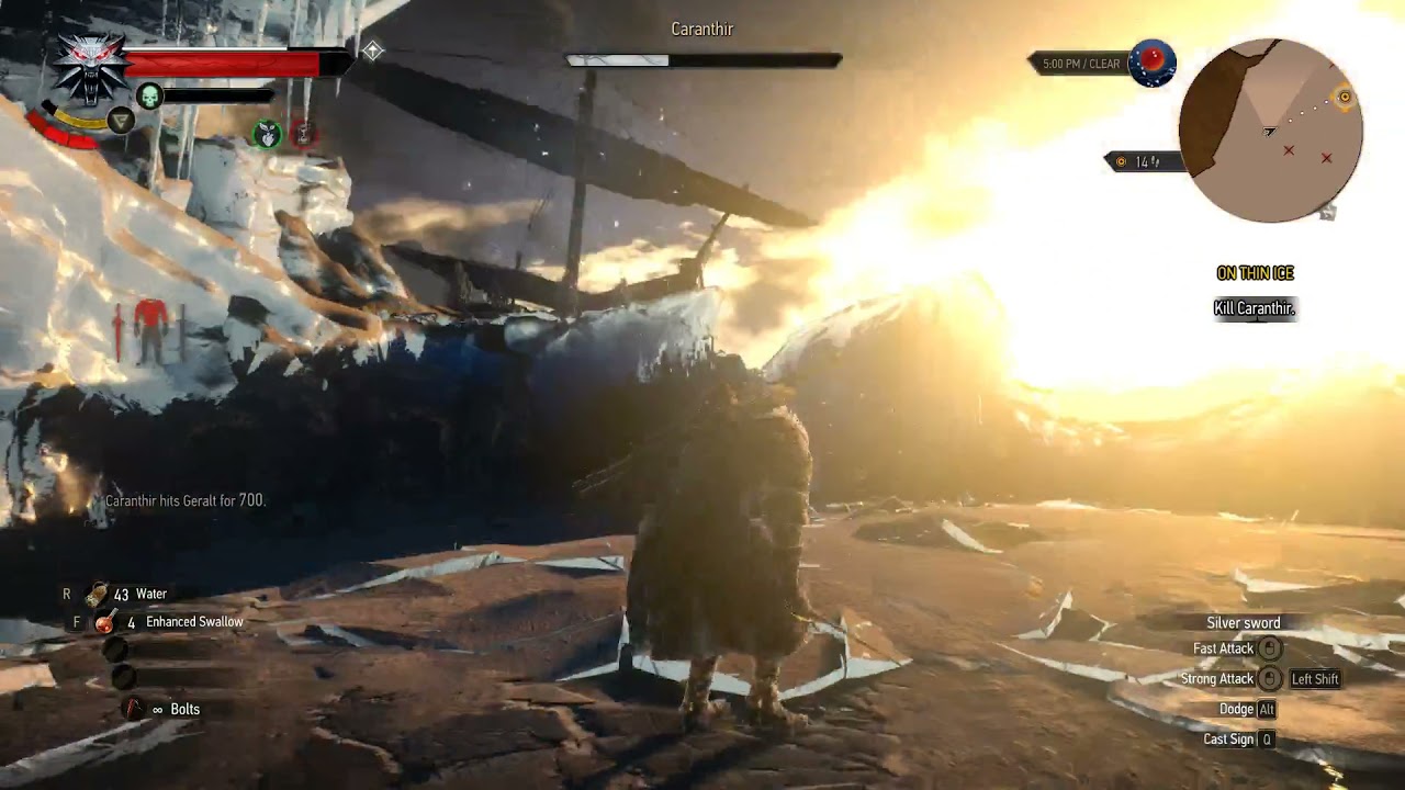 Witcher 3 Caranthir Fight - YouTube