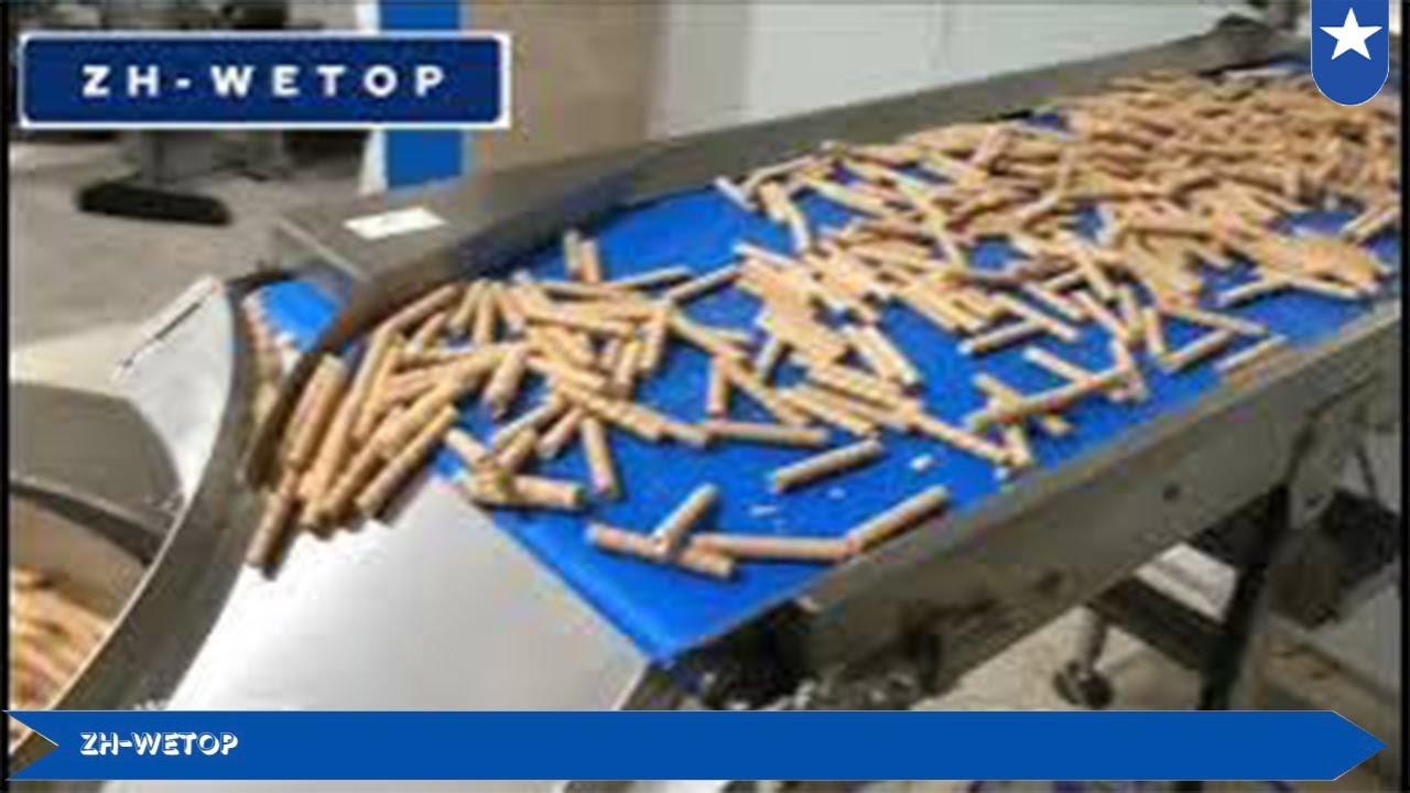 Automatic Wafer Roll Packing System #packing - YouTube