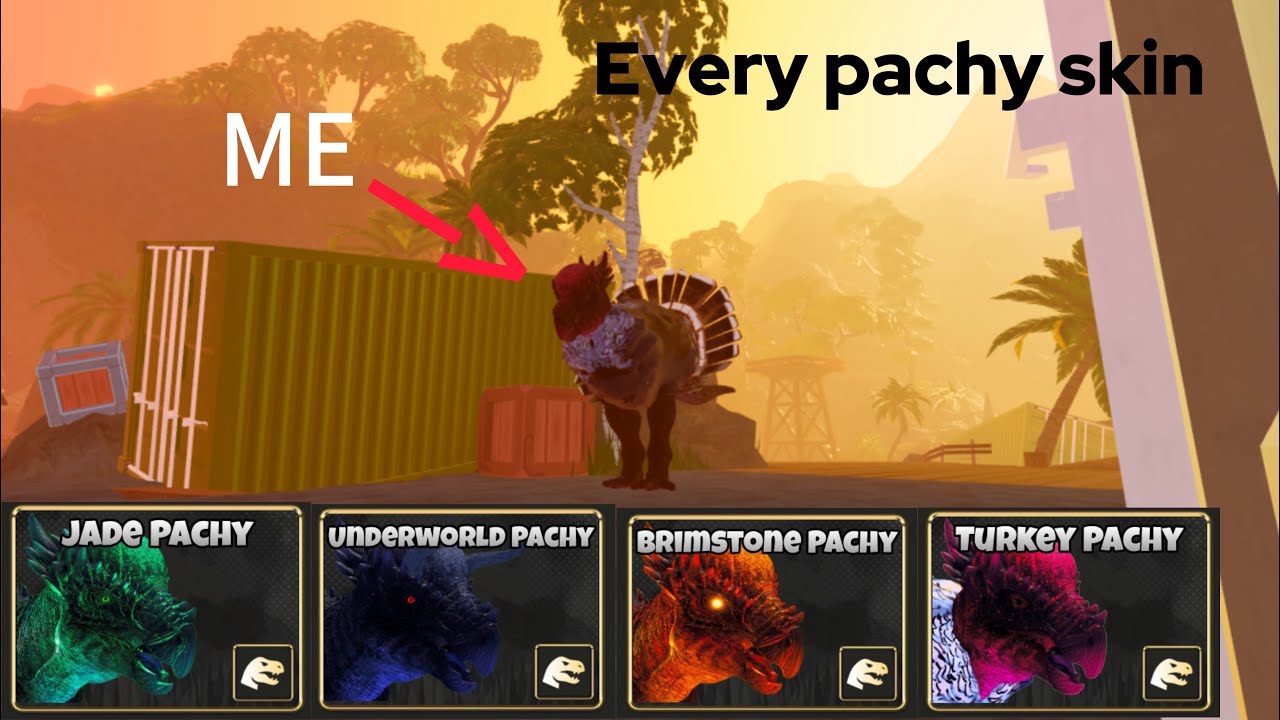 Every pachy skin in primal pursuit showcase | new update - YouTube