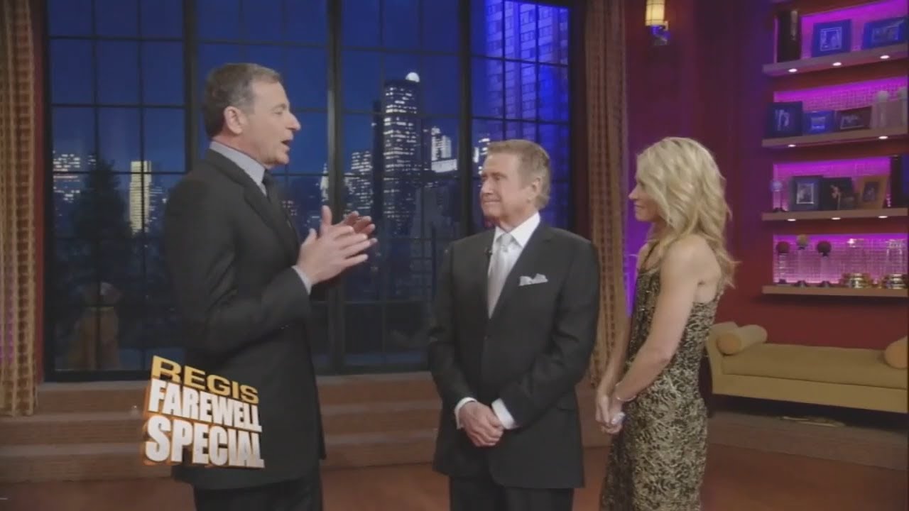 Regis Farewell Special: Bob Iger Surprises Regis - YouTube