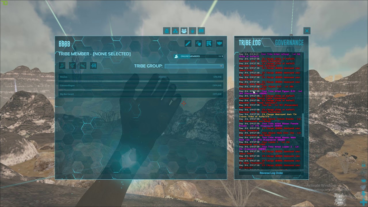 tribe log of a legit raid not insided ;) - YouTube