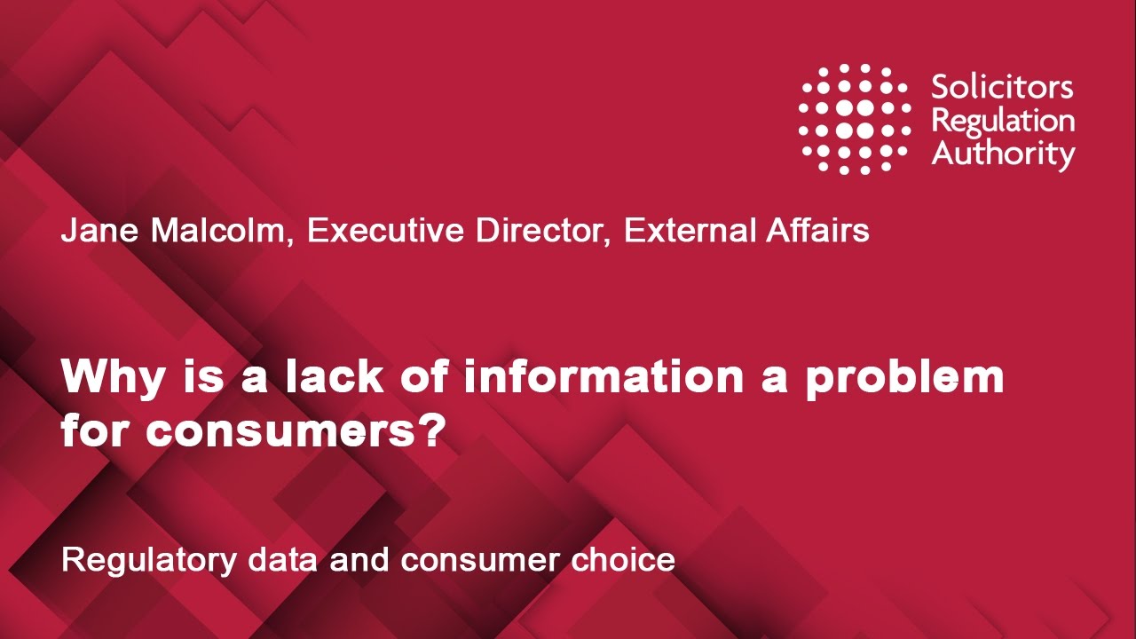 Why is lack of information a problem for consumers? - YouTube