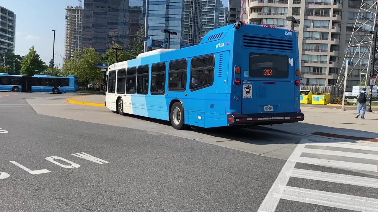 YRT Route 303 | NOVABUS LFS DIESEL - YouTube