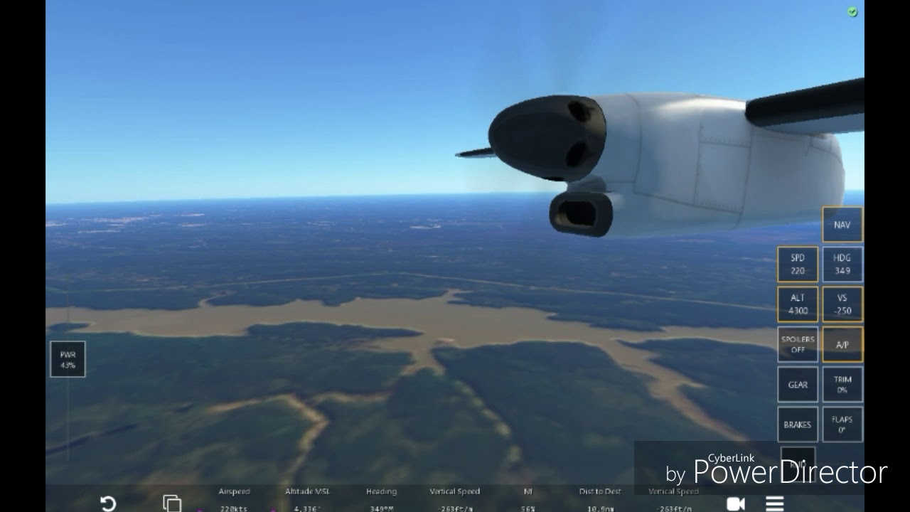 Dash 8 Q400 Scenic Approach and Landing into Thompson ATC and PW150A ...