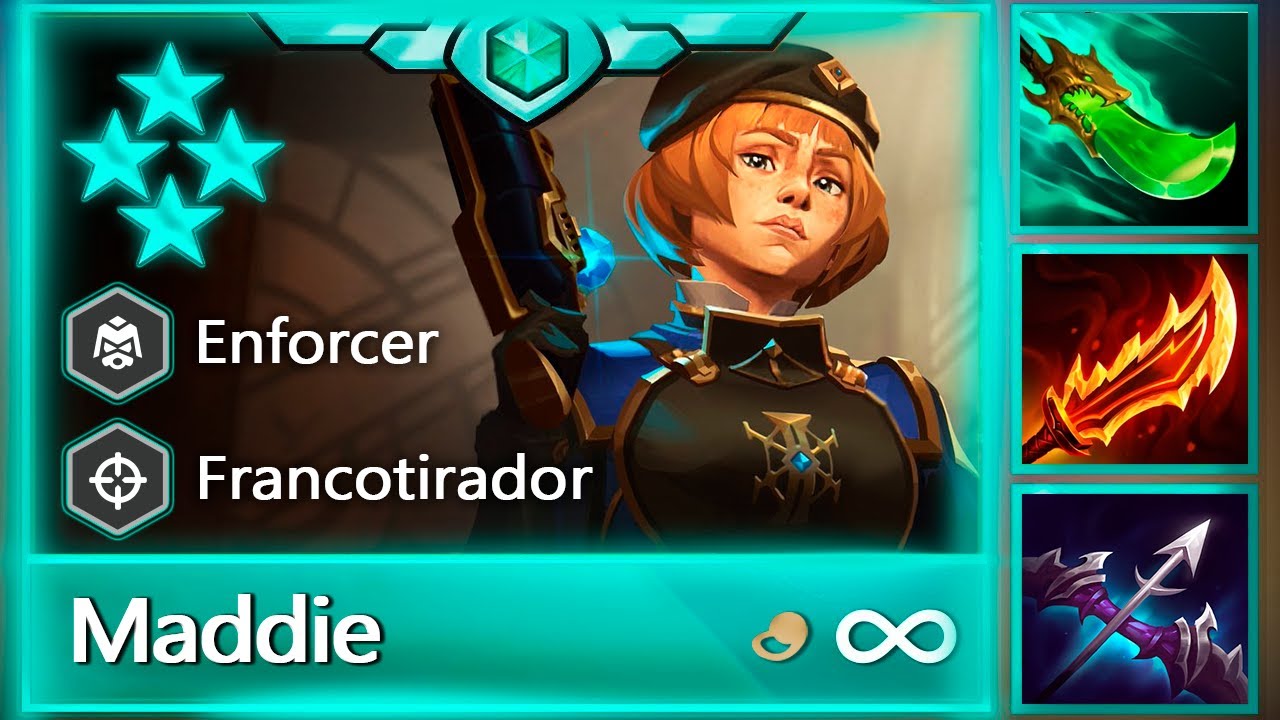 MADDIE 🌟🌟🌟🌟 4 ESTRELLAS | Llegó la policia, CORRE!! - TFT SET 13 - YouTube