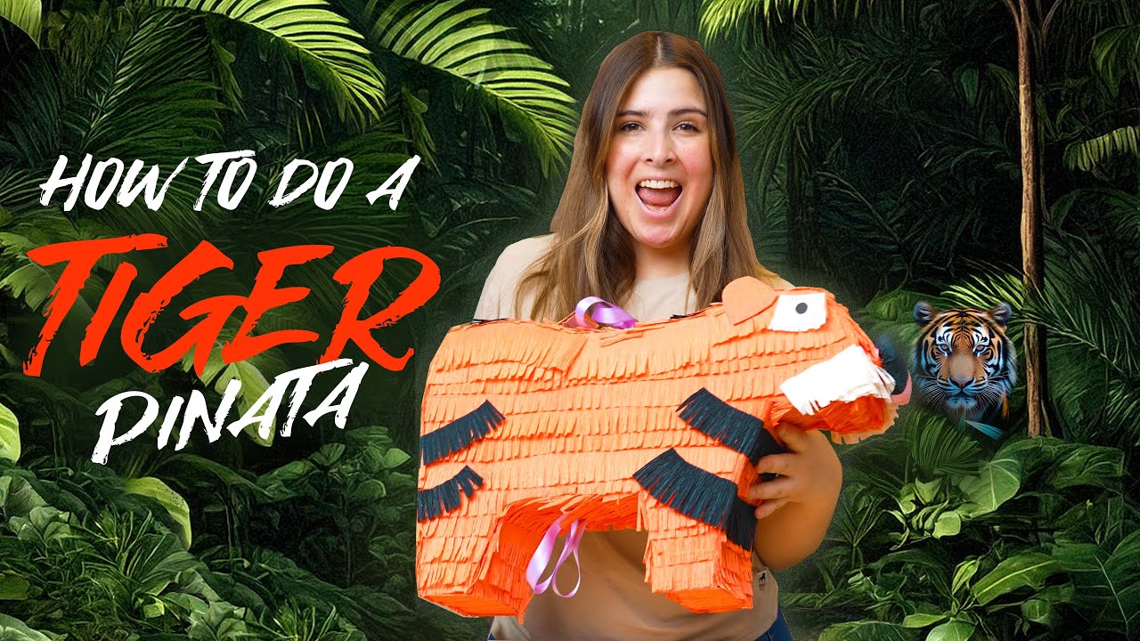 Make a Tiger Piñata Like a Pro | Step-by-Step DIY Tutorial - YouTube