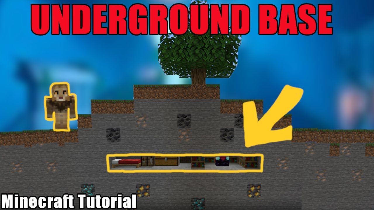 UNDERGROUND SECRET BASE | MINECRAFT TUTORIAL 🏡 - YouTube